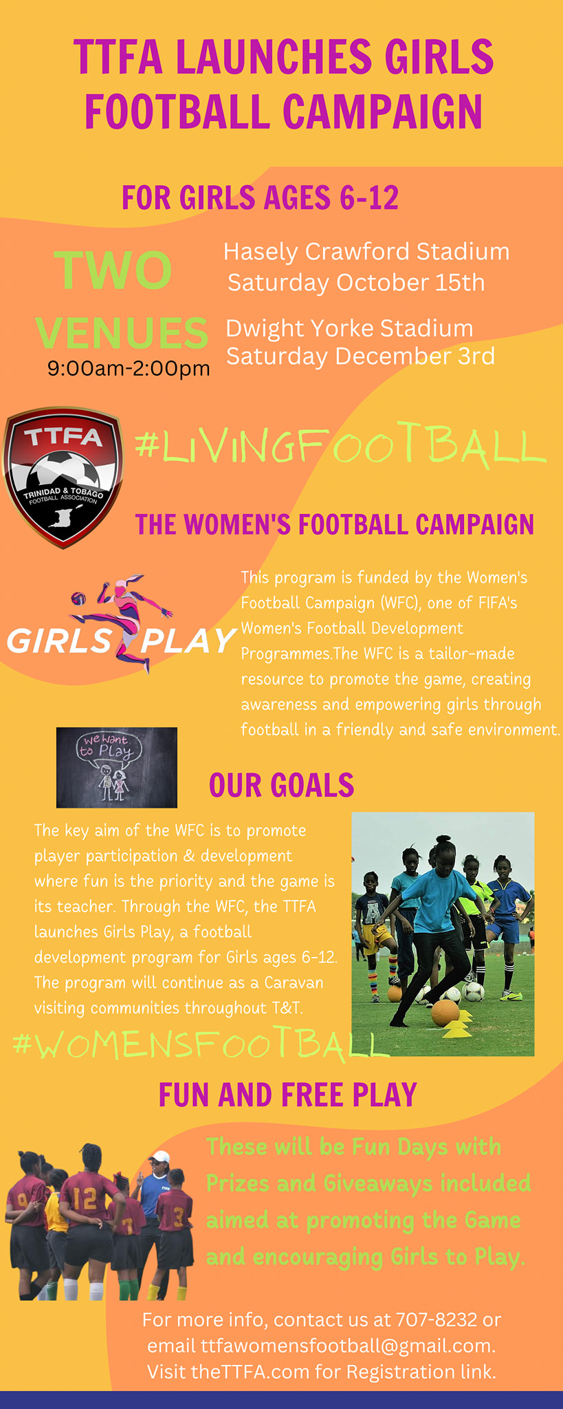 TTFA launches FIFA Girls Play program | TTFA