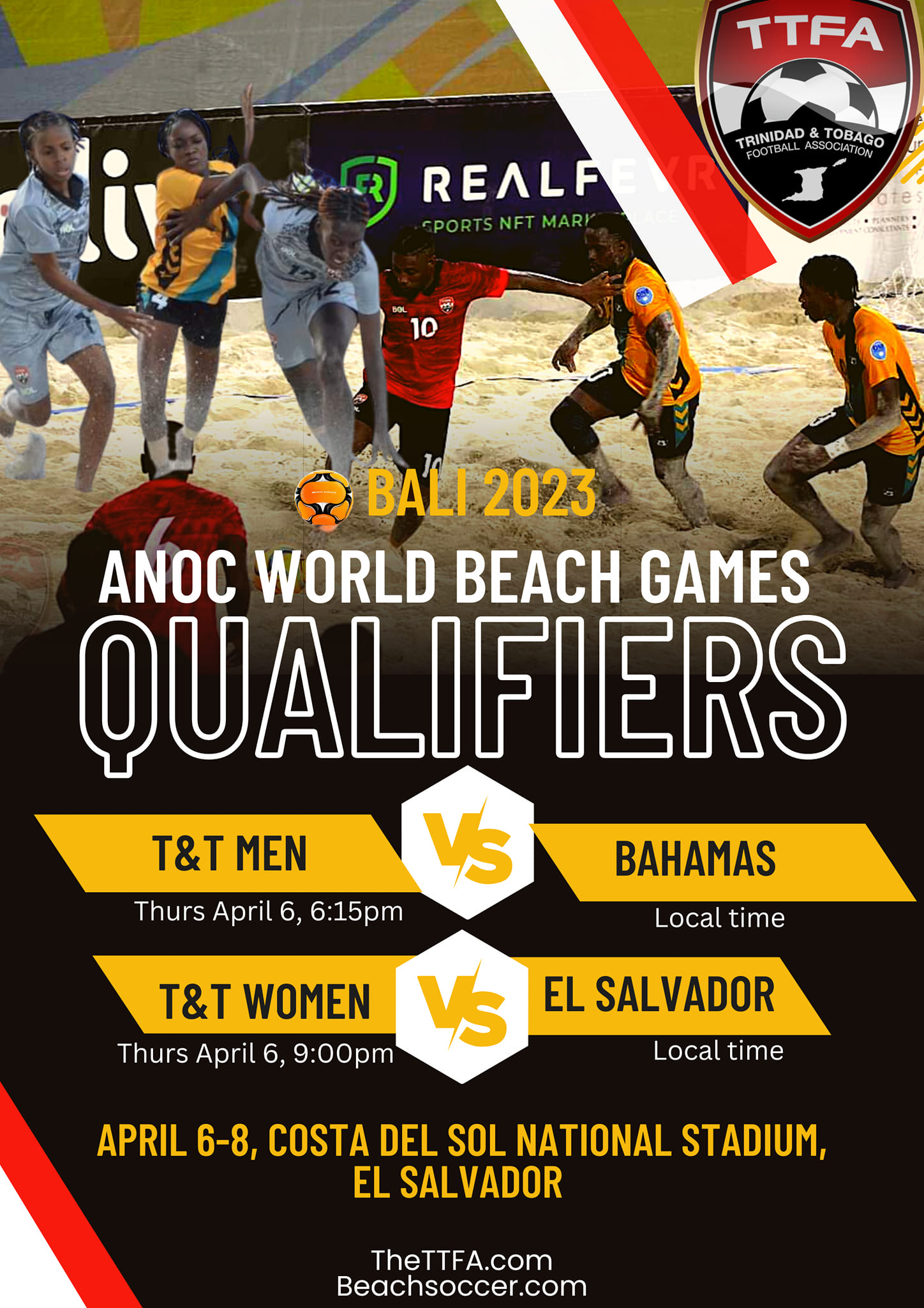 Beach Soccer Teams vie for World Beach Games spots | TTFA